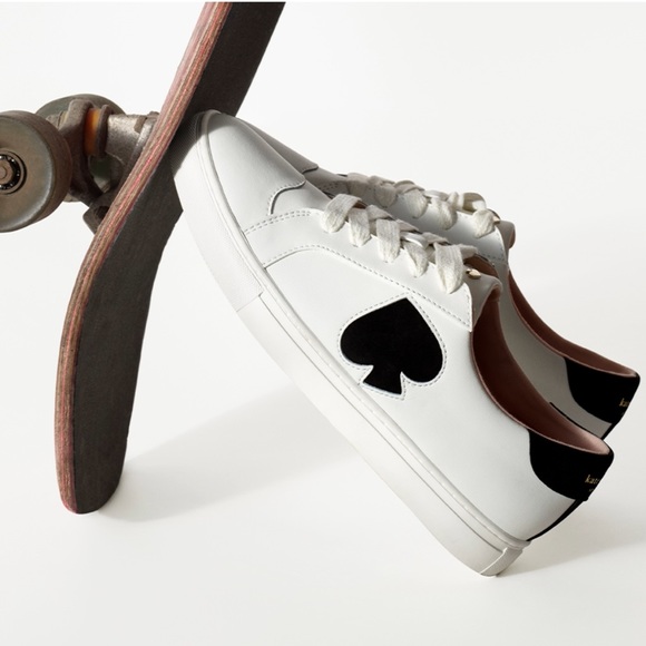 kate spade | Shoes | Kate Spade Signature Fez Court Leather Lowtop ...